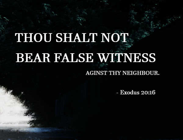 What Does The Bible Say About Bearing False Witness? - Bible Portal